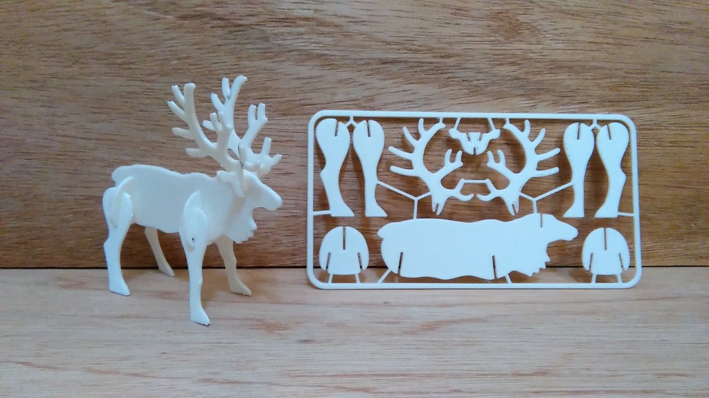 🎄 Reindeer christmas card kit 3d print・Free STL File for ・Cults